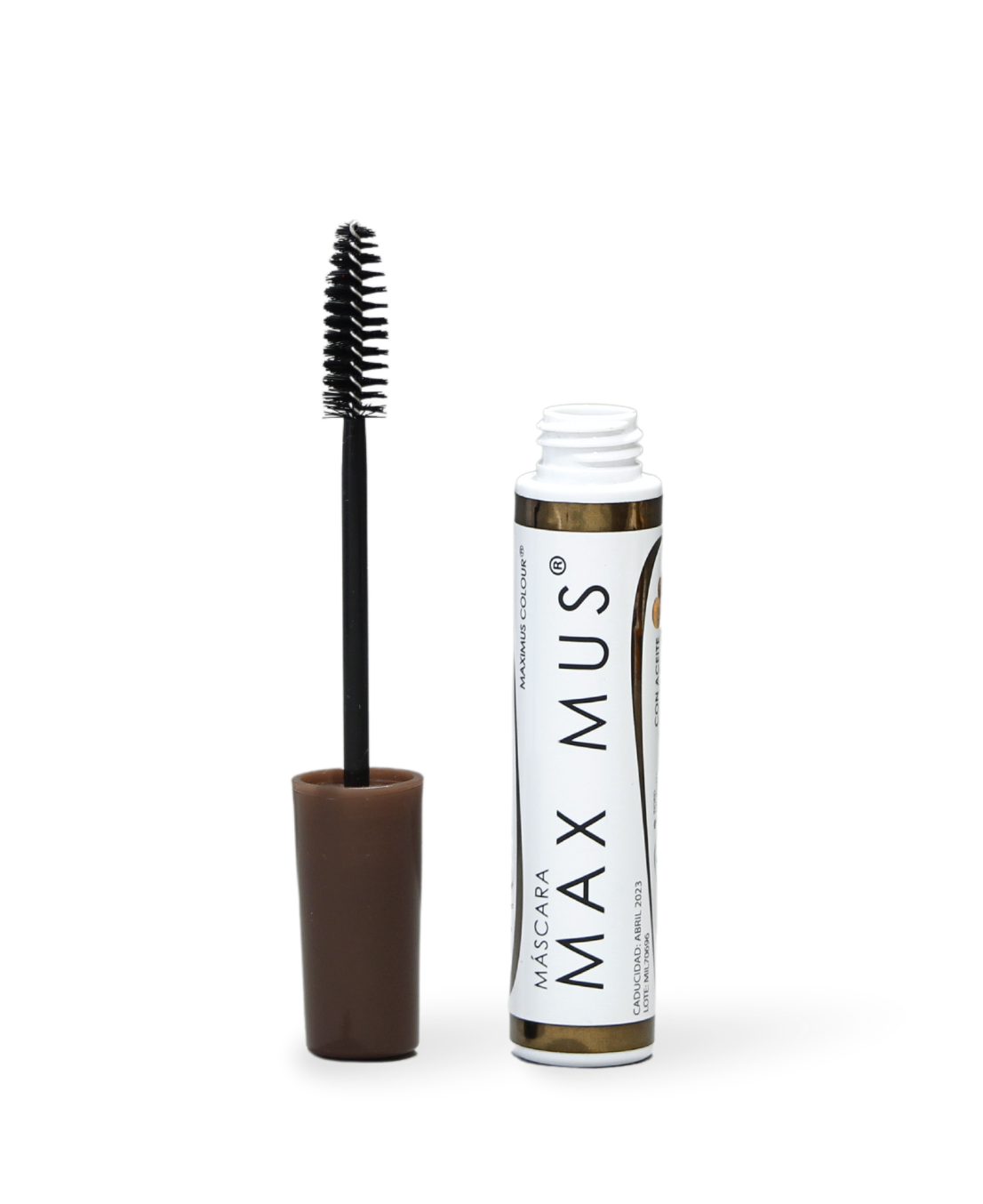 Mascara para cejas y pestañas tono café intenso con mamey y microfibra ...